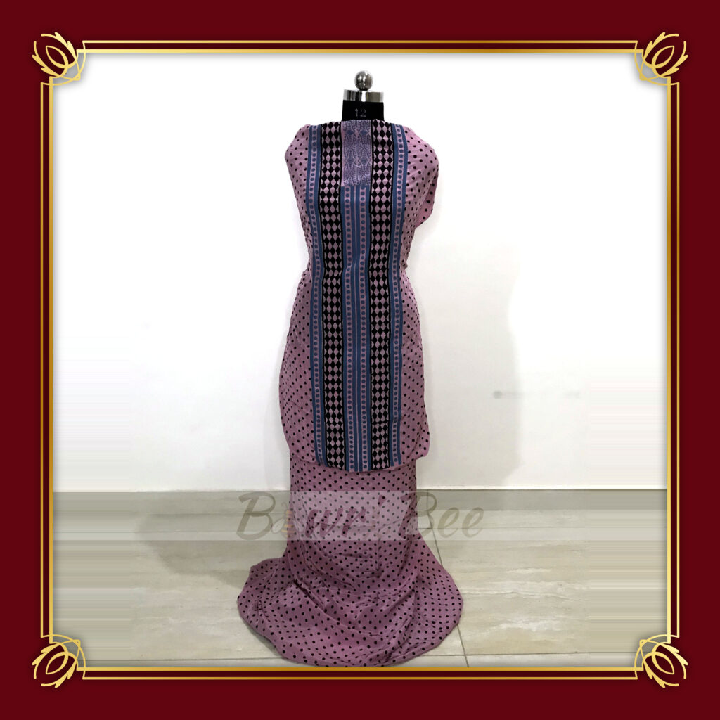 Prominent Pyazi Shade Crape Block Paint Suit – Bawri Bee